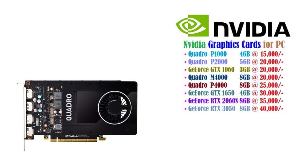 Nvidia Quadro P2000 5GB GDDR5 Graphics Card GPU for Video Editing, Architecture, Photography ...