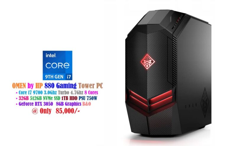 HP OMEN 880 Gaming Tower Core i7 9700 3.0Ghz 8 Cores 32GB 512GB NVMe SSD 1TB HDD PSU 750W Nvidia ...