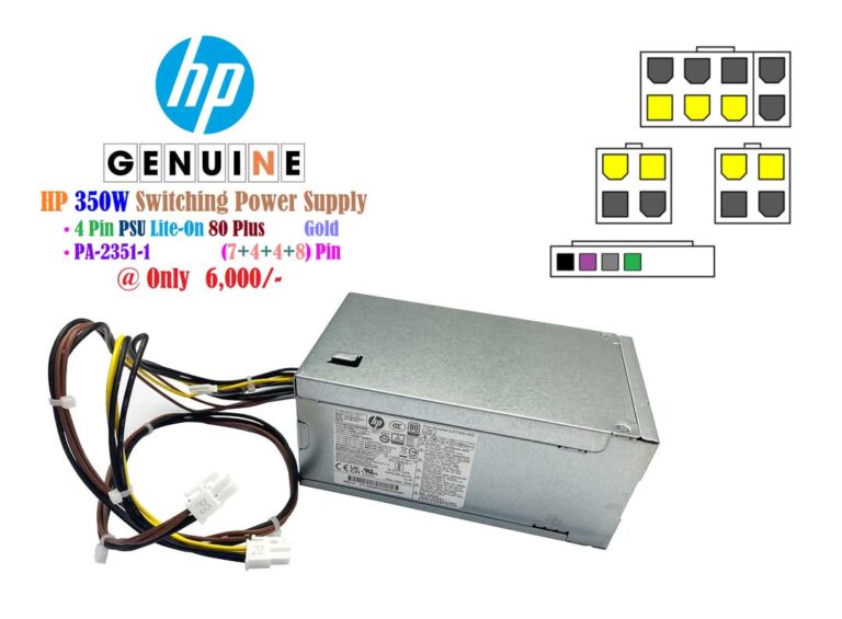 HP 4 Pin 350W PSU Power Supply Unit Lite-On 80 Plus Gold, PA-2351-1, HP ...