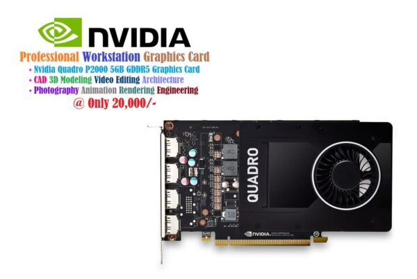 Professional Workstation Nvidia Quadro P2000 5GB Graphics Card CAD 3D ...